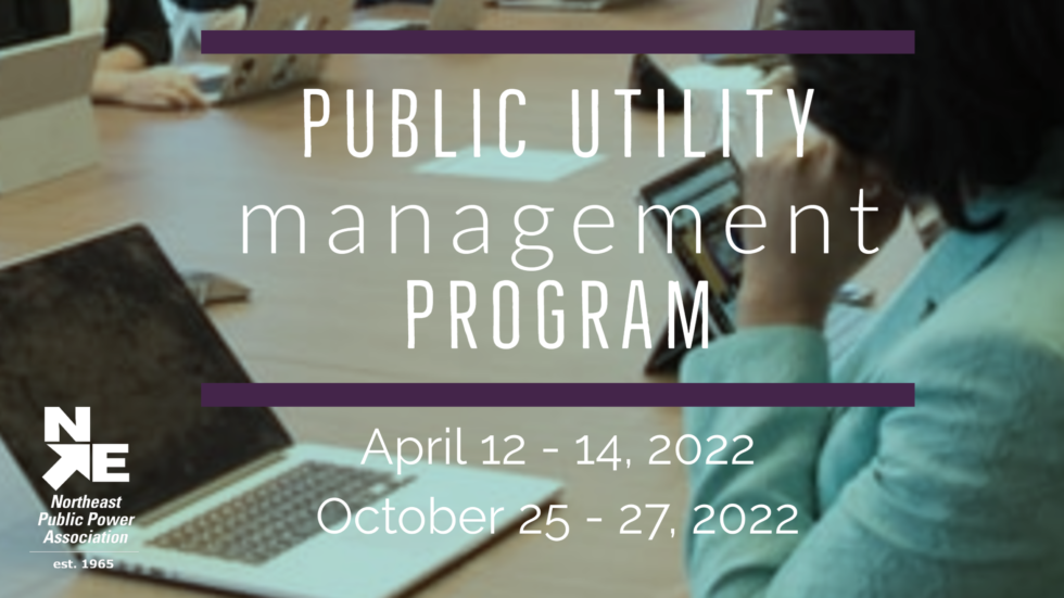 NEPPA Public Utility Management Program (PUMP) | NEPPA